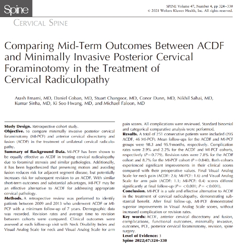 周非非：2022年度颈椎退变相关研究回顾 | 骨科在线